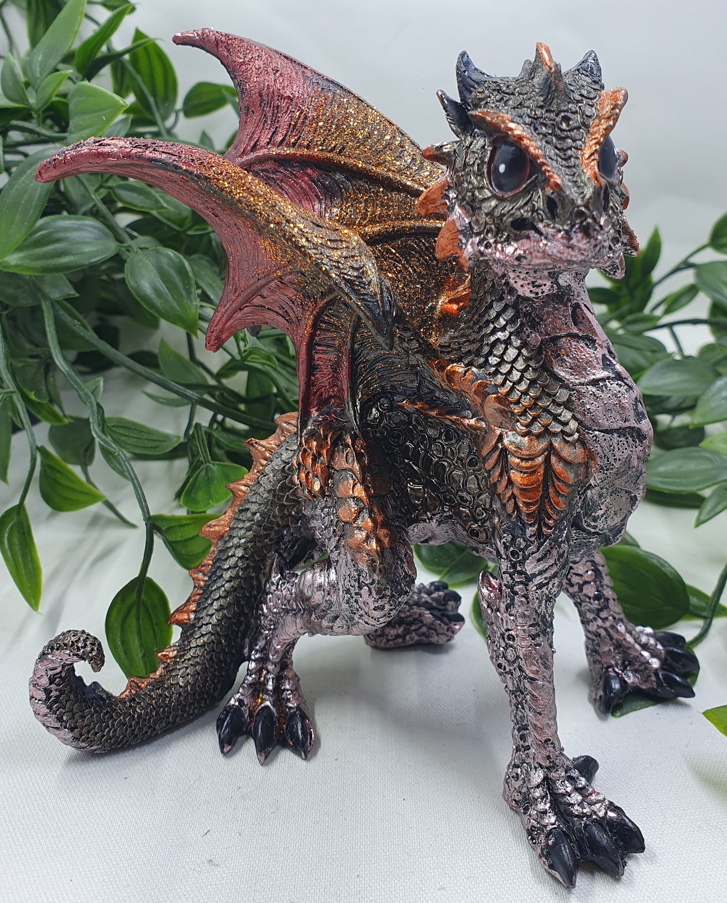 Red Dragon in Defence Pose – Blue Flame Creations