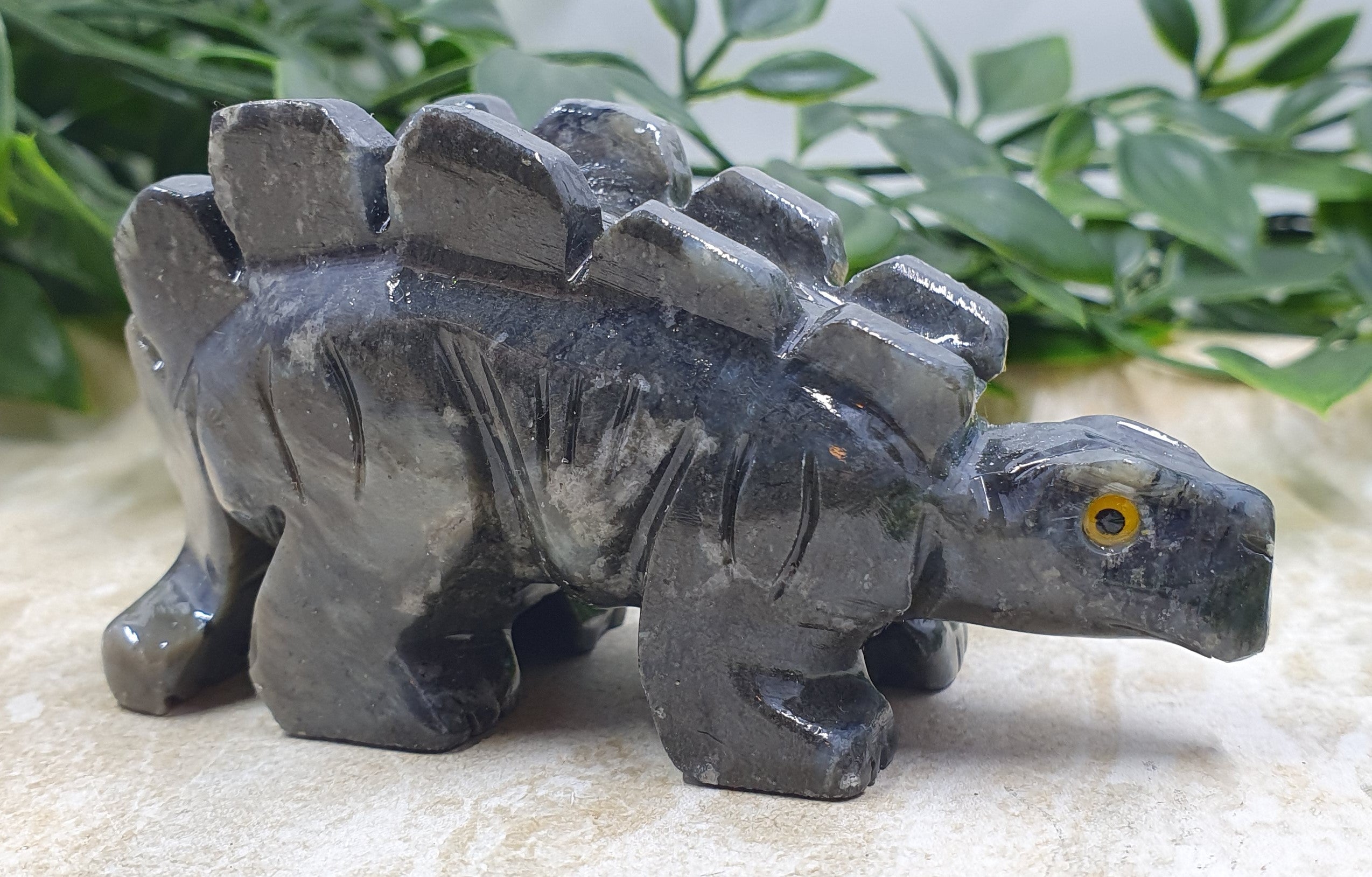 Marmoline Stegosaurus Carving #4 – Blue Flame Creations