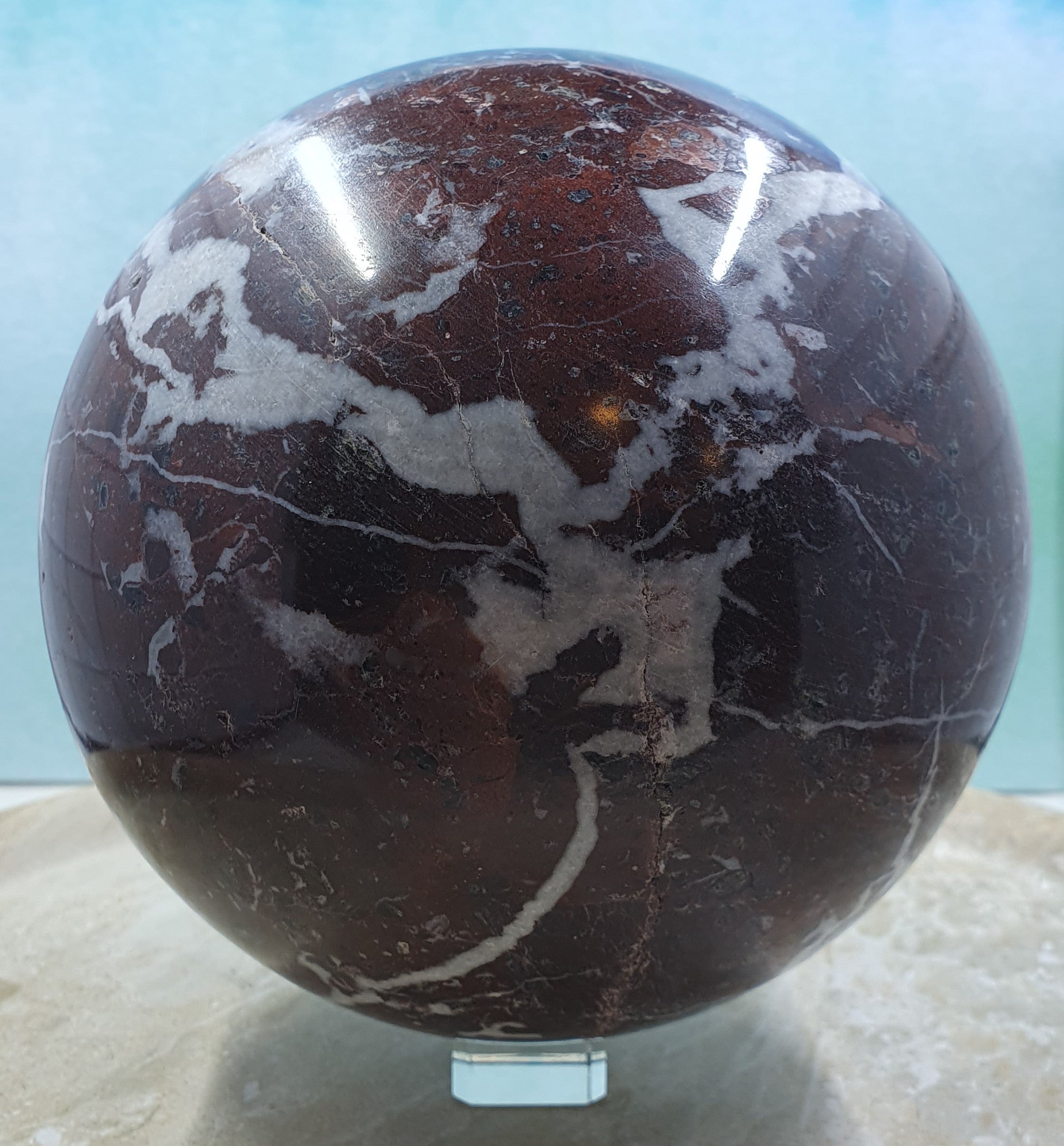 Red Onyx Sphere #1 – Blue Flame Creations